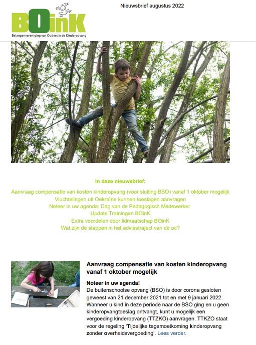 Nieuws - Nieuwsbrief augustus 2022